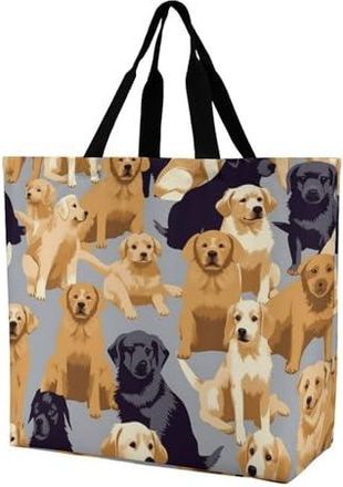 Generic Motif Chien Sac Fourre-Tout D&eacute;contract&eacute; Sacs R&eacute;utilisable Sac Courses Pour Travail Gym Quotidienne