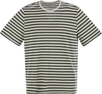 Majestic Filatures Homme, Tops, Multicolore, Taille: M T-Shirt &agrave; Rayures