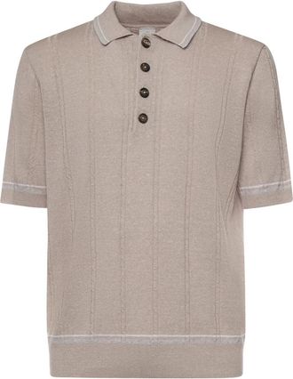 Eleventy Polo Shirt - - Tops - Herren - Braun - 4XL