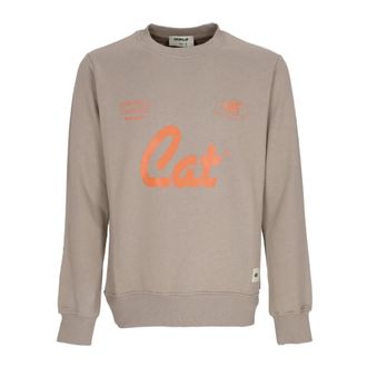 CAT Leichter Crewneck Sweatshirt Chateau Grey - - Sweatshirts & Hoodies - Herren - Grau - XL
