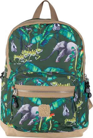 Pick & Pack Unisex Happy Jungle M/Bambus (Standard Gr&ouml;&szlig;e) Rucksack - 1 St&uuml;ck