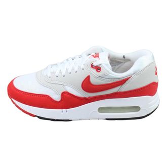 Nike Femme, Chaussures, Blanc, Taille: 38 1/2 EU University Red Air Max 1 86