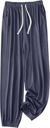 Generic Pantalon de pyjama léger en modal pour femme - Coupe ample - Anti-moustiques - Pantalon frais et climatisé - Pantalon fin dété super doux - Pantalon d