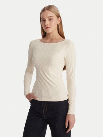 Guess Bluse W6RP46 KA660 &Eacute;cru Regular Fit