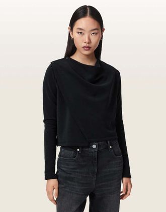 AllSaints Skyler - Top manches longues - Noir