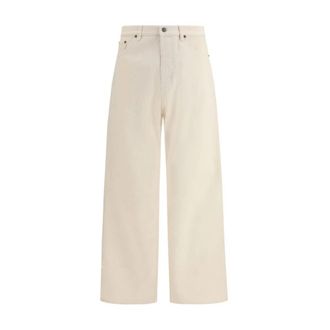 Valentino Garavani Baumwoll-Denim-Jeans mit weitem Bein - - Trousers - Herren - Beige - W32