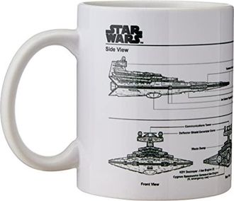 Star Wars Star Destroyer Sketch 11oz/315ml Kaffeetassen, Mehrfarbig