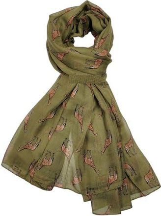 GFM Foulard imprimé girafe, Gf-71-jtn-olive, 90