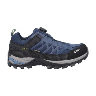 F.lli Campagnolo Wanderschuh CMP RIGEL LOW FITGO TREKKING SHOES WP, Herren, Gr. 43, blau ink, gelb fluo, Leder, Synthetik, Schuhe Wanderschuh, wasserdicht