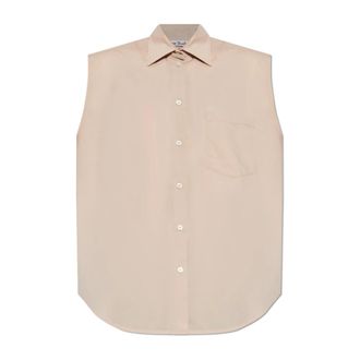 Acne Studios &Auml;rmellose Seidenbluse - - Blouses & Shirts - Damen - Rosa - S