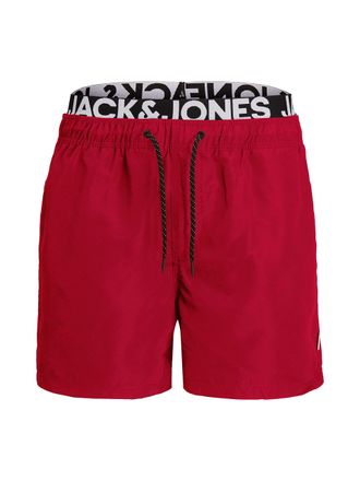 Jack & Jones Herren JPSTARUBA JJSWIMSHORTS AKM DB WB, Rio Red, XXL