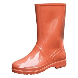 Generic Wellies Bottes en caoutchouc &agrave; talon bas pour femme - R&eacute;sistantes &agrave; leau - Faciles &agrave; mettre et &agrave; enlever - Semelle antid&eacute;rapante - Pour mollet plus la