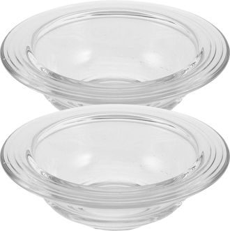 BESPORTBLE DECHOUS 2 St&uuml;ck Ersatzschalen aus Hitzebest&auml;ndigem Glas 95cm f&uuml;r Wachsw&auml;rmer Wachsschmelztablett f&uuml;r Duftkerzen Gleichm&auml;&szlig;iges Schmelzen und Verbessert