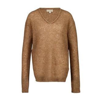 120% Lino Damen, Strickwaren, Braun, LGr&ouml;&szlig;e