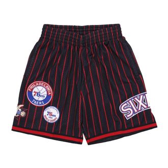 Mitchell & Ness Homme, Shorts, Noir, Taille: XL Shorts d&eacute;contract&eacute;s