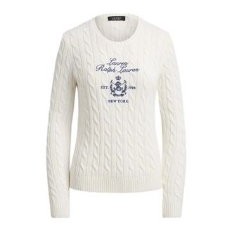 Ralph Lauren Femme, Pulls, Blanc, Taille: 42 FR Rinett Long Sleeve Pullover
