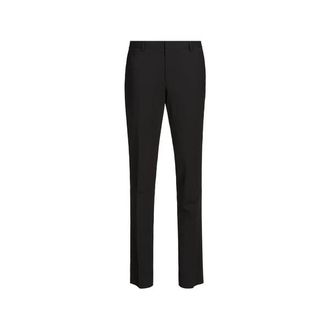 Au Printemps Paris Pantalon Dostum-S uni en laine m&eacute;lang&eacute;e