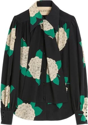 Valentino Garavani Femme, Blouses et Chemises, Noir, Taille: 38 FR Blouses