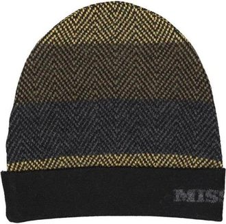 Missoni Homme, Accessoires, Multicolore, Taille: ONE Size Wool Ribbed Knit Beanie