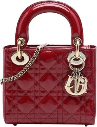 Dior Pre-owned Lady Dior - Femme - Pre-owned - Rouge - Taille: ONE Size