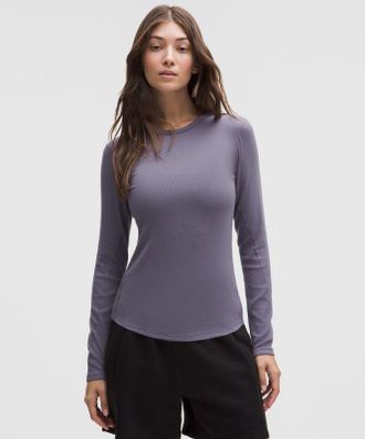 lululemon Haut manches longues Hold Tight pour Femmes - Violet - Taille 10