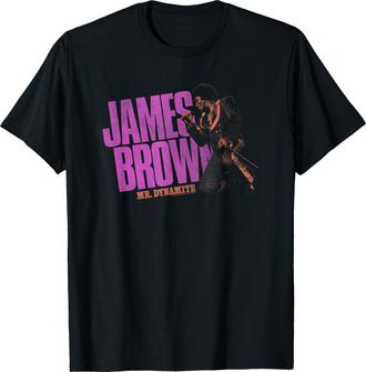 James Brown Mr. Dynamite Logo, lila T-Shirt