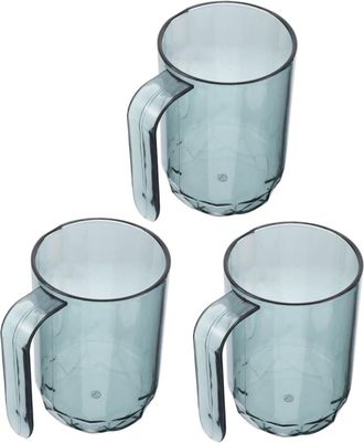 Beaupretty 3 Stück Nordische Zahnputzbecher Set Leichtes Bruchsicheres Plastik Wiederverwendbar Vielseitig für Familie und Reise Design für Bad Multifunktionaler