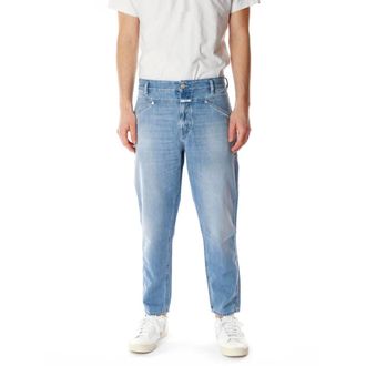 Closed Homme, Jeans, Bleu, Taille: W32 L30 Jean Tapered Court Taille Moyenne