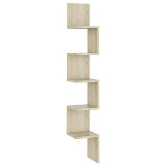 vidaXL Étagère dangle Murale, Support Suspendu, Tablette Flottante, Meuble de Salon Salle de Séjour Intérieur, Chêne Sonoma Bois dIngénierie