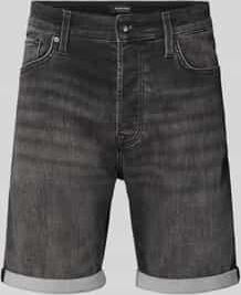 Jack & Jones Regular Fit Jeansshorts mit Umschlag Modell RICK