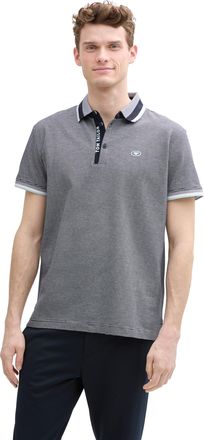 Tom Tailor T-Shirt mit Muster, Navy Multi Leaf Design, XXXL