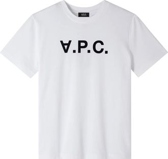 A.P.C. A.p.c., Homme, Tops, Blanc, Taille: 2XL T-Shirt Standard Grand VPC