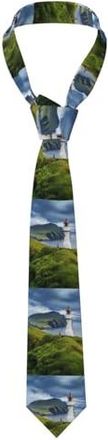 Generic Cravate Pour Hommes Phare Des &Icirc;les F&eacute;ro&eacute;, Danemark Classique Necktie Confortable Cravate DAffaires Pour L&Eacute;cole Affaires F&ecirc;te