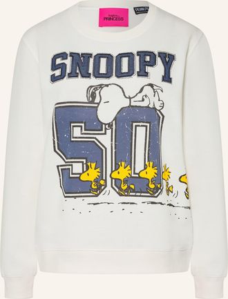 Frog Box Frogbox Sweatshirt Mit Schmucksteinen weiss