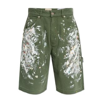 Gallery Dept. Homme, Shorts, Vert, Taille: W31 Short en jean &agrave; effet vintage