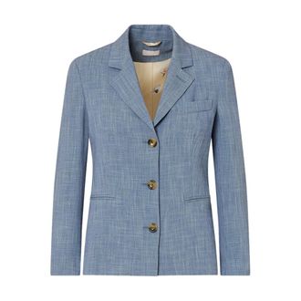 Liu Jo Femme, Vestes, Bleu, Taille: 40 FR Blazer en Tissu M&eacute;lange