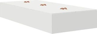 vidaXL Bettgestell mit Speicher Wei&szlig; 200 x 80 x 31.5 cm Holzwerkstoff Vidaxl