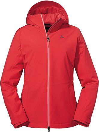 Schöffel Damen Jacket Torspitze L, winddichte, wattierte Winter Wanderjacke, atmungsaktive, schnelltrocknende Outdoorjacke mit T8-Tech Stretch, toreador, 44