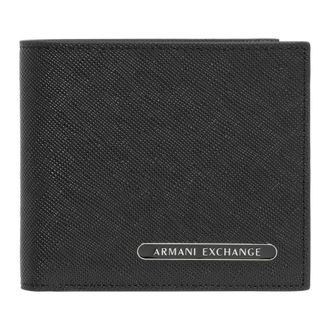 A|X Armani Exchange Schlichtes Portemonnaie mit Kartenf&auml;chern - - Accessories - Herren - Schwarzk - ONE SIZE