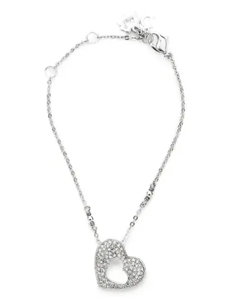 Dior 2010s Armband mit Herzanhänger - Silber