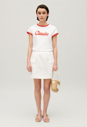 Claudie Pierlot Jupe courte blanche