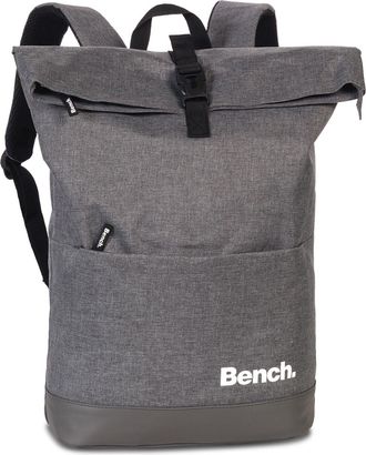 Fabrizio Bench Roll Top Rucksack Kurierrucksack Daypack Backpack 64180, Farbe:Dunkelgrau
