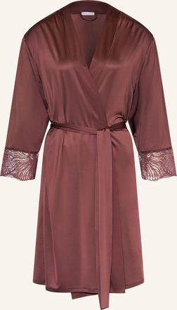 Hanro Damen-Morgenmantel Lilith braun
