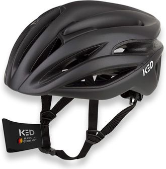 KED Cycling Rayzon Sport Fahrradhelm - Bel&uuml;fteter Rennradhelm Mit LED R&uuml;cklicht Und Aerodynamischem Design | Farbe: Black| Gr&ouml;&szlig;e: 57-61 (L)