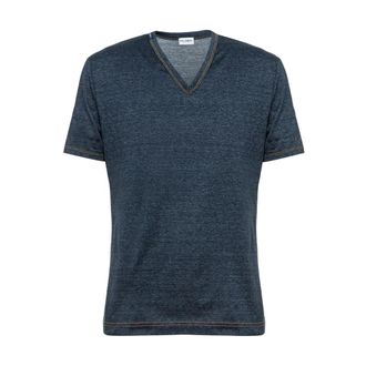Dolce & Gabbana T-Shirt V Profondo - - Tops - Herren - Blau - S