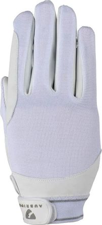 Aubrion Herren/Damen Unisex Reithandschuhe, Netzmaterial (XL) (Wei&szlig;)