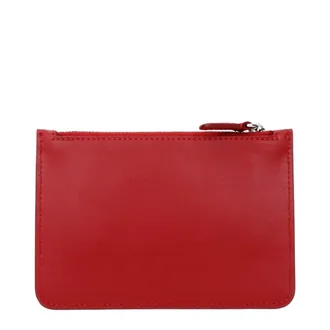 Courr&egrave;ges Leather Coin Purse - Red