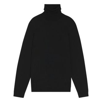 HUGO BOSS Feiner Merinowoll-Rollkragenpullover - - Knitwear - Herren - Schwarzk - 2XL