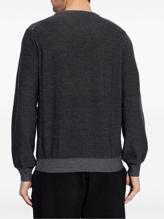 Alexander McQueen Skull Wool Sweater - Charcoal