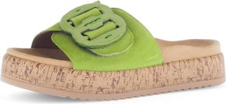 Gabor Damen Pantolette in gr&uuml;n - Gr. 39